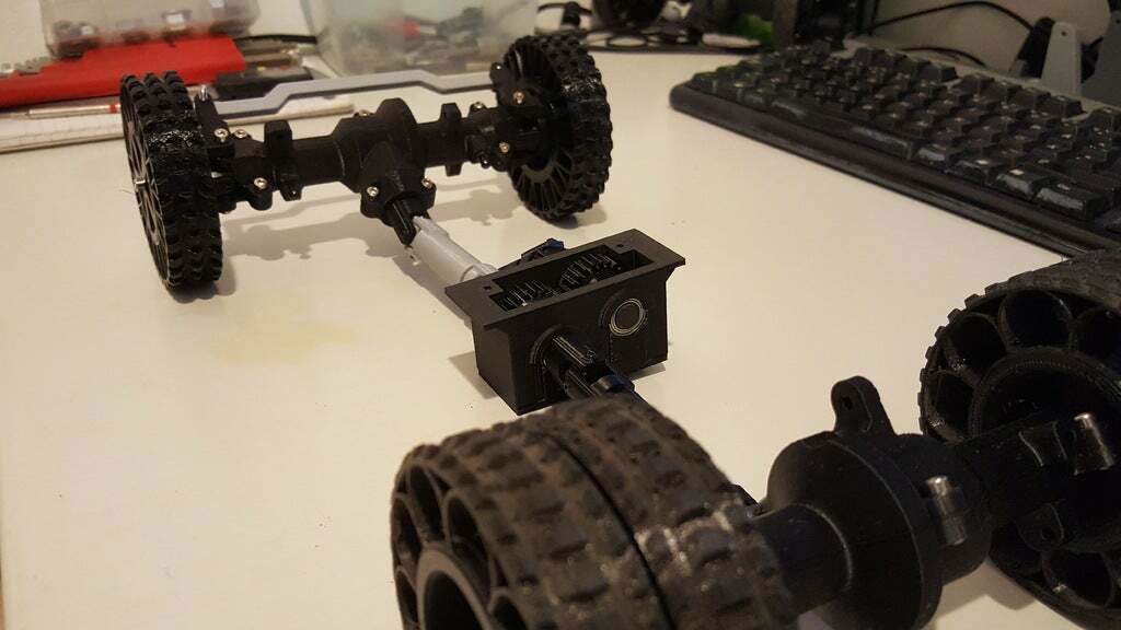 STL file 3D printed RC truck V3: Center differential 🚚・3D print design ...