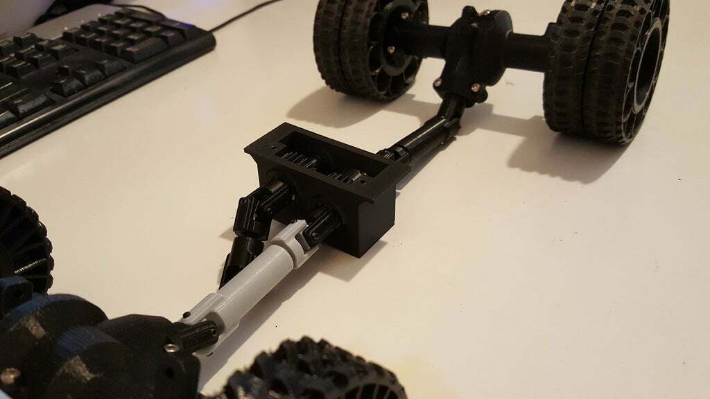 STL file 3D printed RC truck V3: Center differential 🚚・3D print design ...