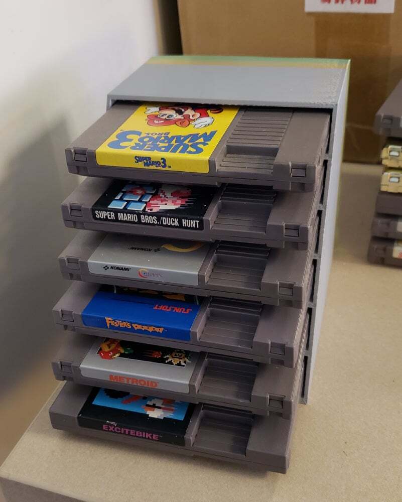 Free STL file NES Cartridge Rack 🧸・3D print design to download・Cults