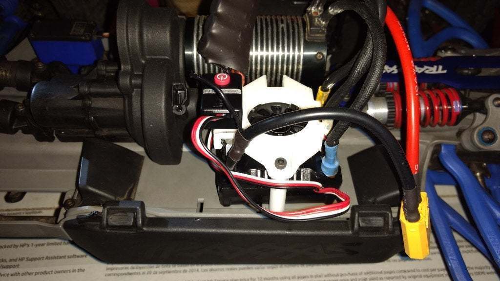 Free STL file E-Revo Max8 ESC Hold Down・3D print design to download・Cults