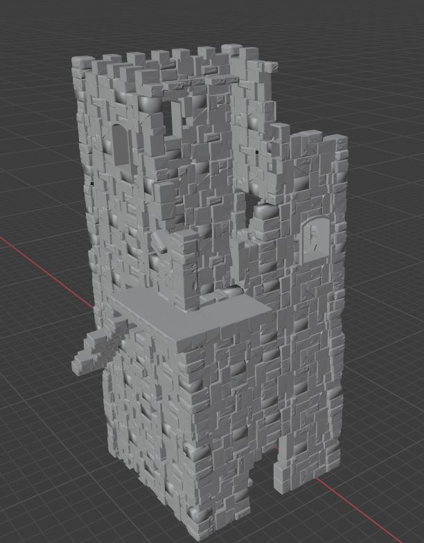 Free STL file Broken Tower 1・3D printer model to download・Cults