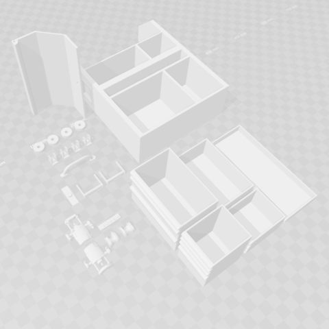 Download STL file 1/10 Rolling Tool Chest • 3D printable template ・ Cults