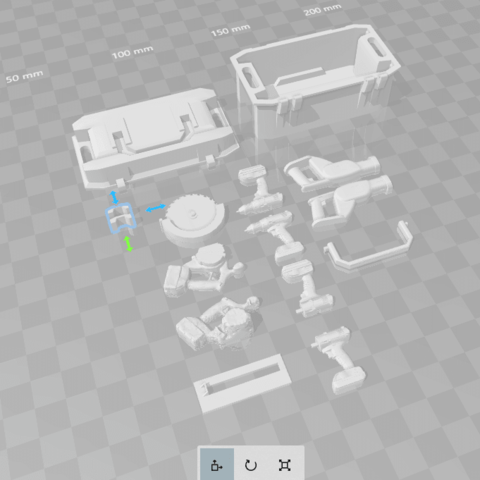 Download STL file 1/10 Toolbox w/ Tools • 3D printing design ・ Cults