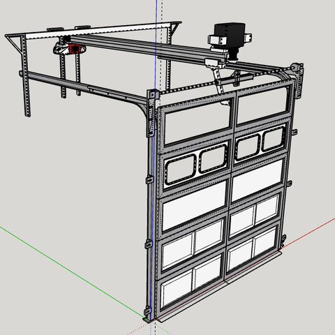 Download 3D printer designs 1/10 10x10 Functional Scale Garage Door ・ Cults