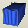 Download STL file 1/14 Scale 20' Seacan Shipping Container • Template ...