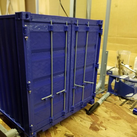 3D printable 1/14 Scale 20' Seacan Shipping Container • made with CR ...