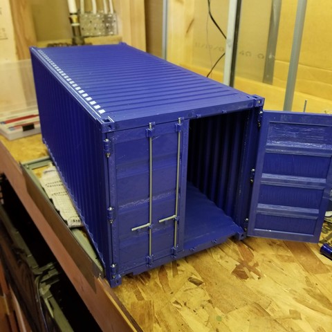 3D printable 1/14 Scale 20' Seacan Shipping Container • made with CR ...