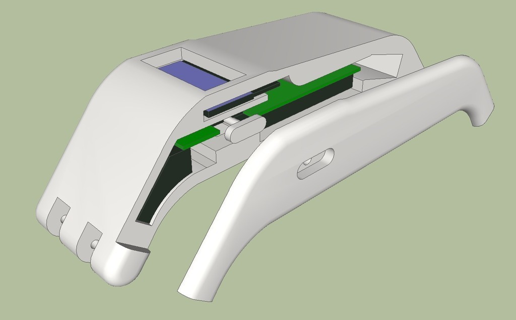 Free STL file Enclosure and Wristband for FitBit Force electronics・3D ...