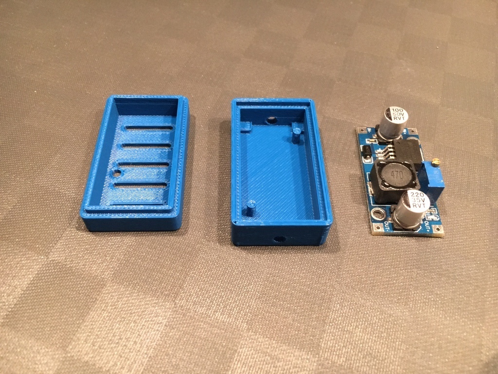 Free STL file Enclosure for LM2596-Adj module・3D print design to ...