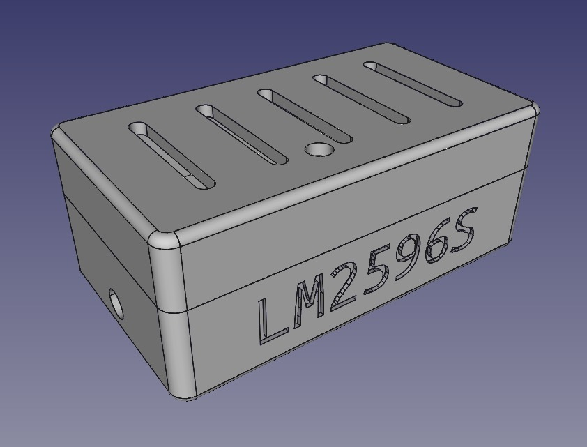 Free STL file Enclosure for LM2596-Adj module・3D print design to ...