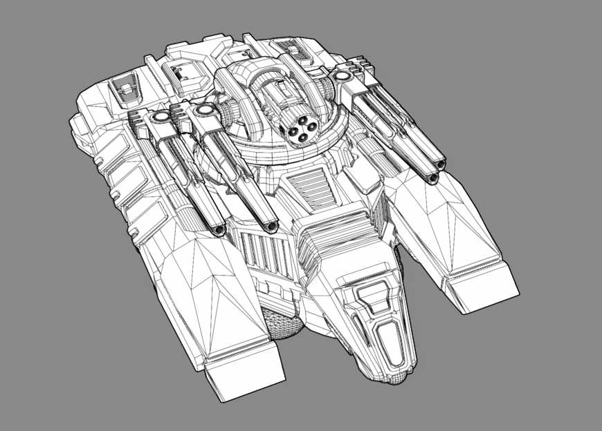 STL file White Rider Conquest Tank SDS-H1D・3D printer model to download ...