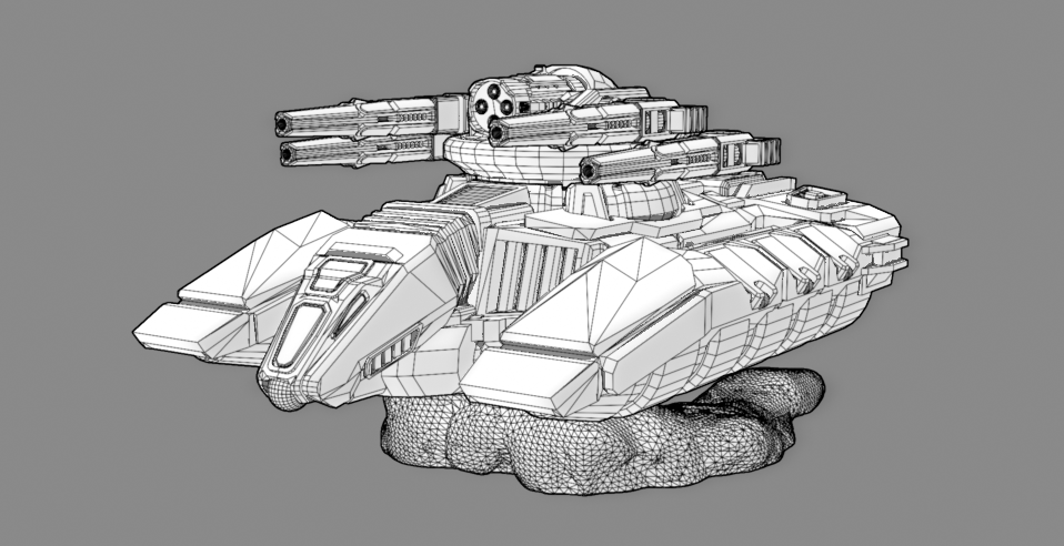 STL file White Rider Conquest Tank SDS-H1D・3D printer model to download ...