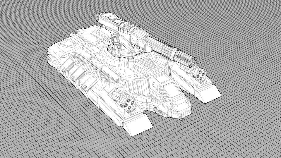 STL file White Rider Conquest Tank Config B (version 1)・Model to ...