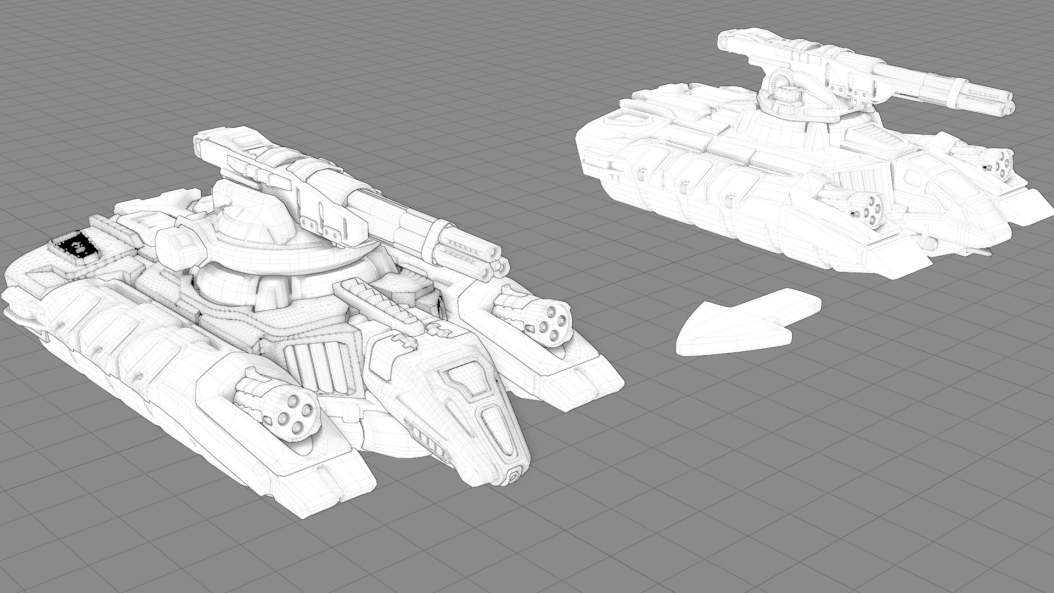 STL file White Rider Conquest Tank Config B (version 1)・Model to ...