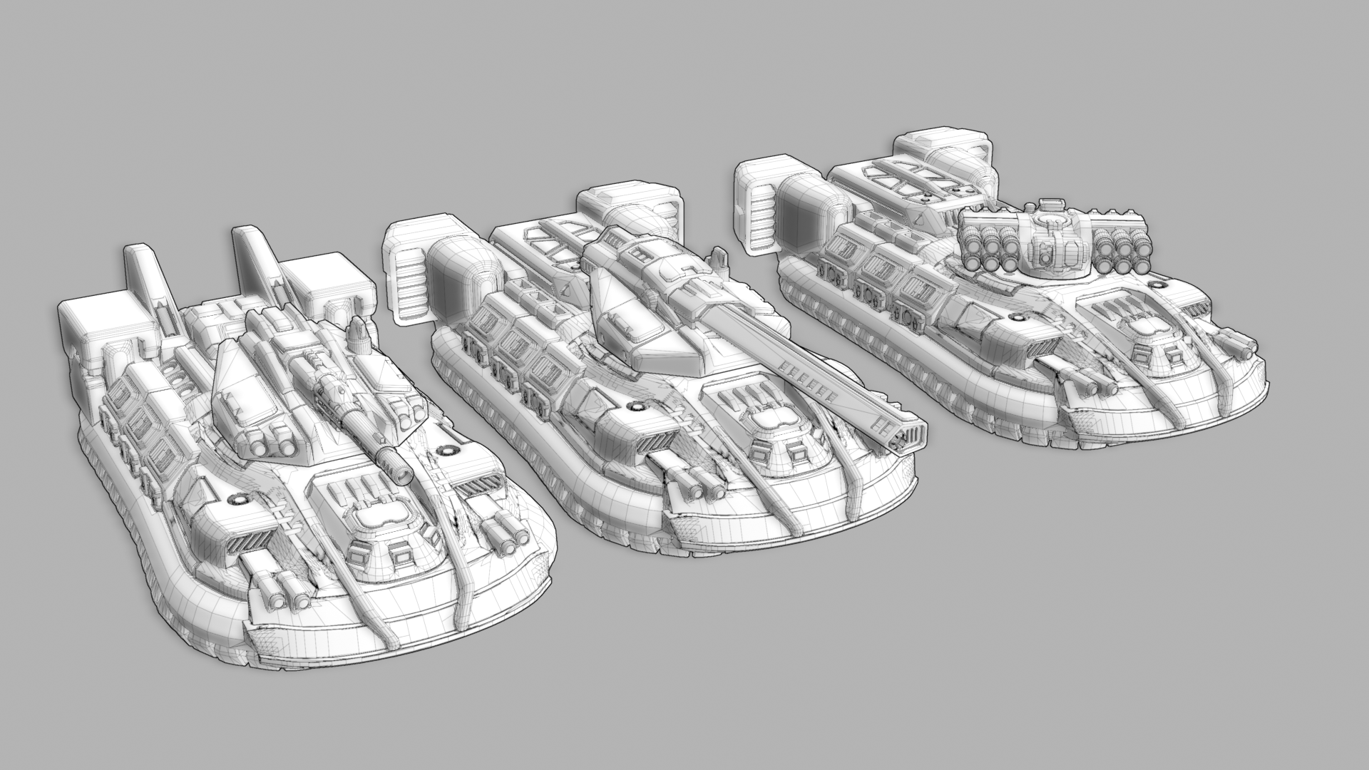 STL file Gisbourne (SDS-H3) Medium Hover Tank 🪖・3D print design to ...