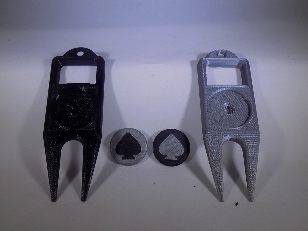 Free STL file SPADE Golf Ball Marker・3D print design to download・Cults