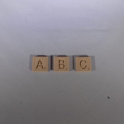 Download free STL files SCRABBLE Pieces and Rack ・ Cults