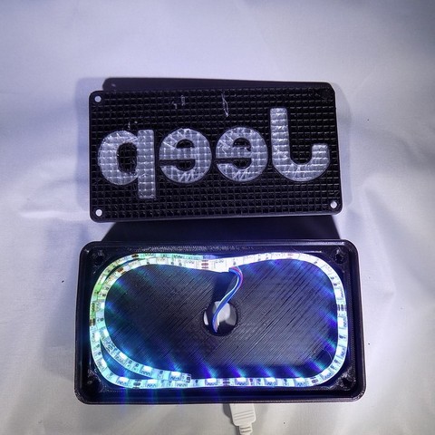 Download free STL file Jeep Emblem LED Light/Nightlight • Model to 3D ...