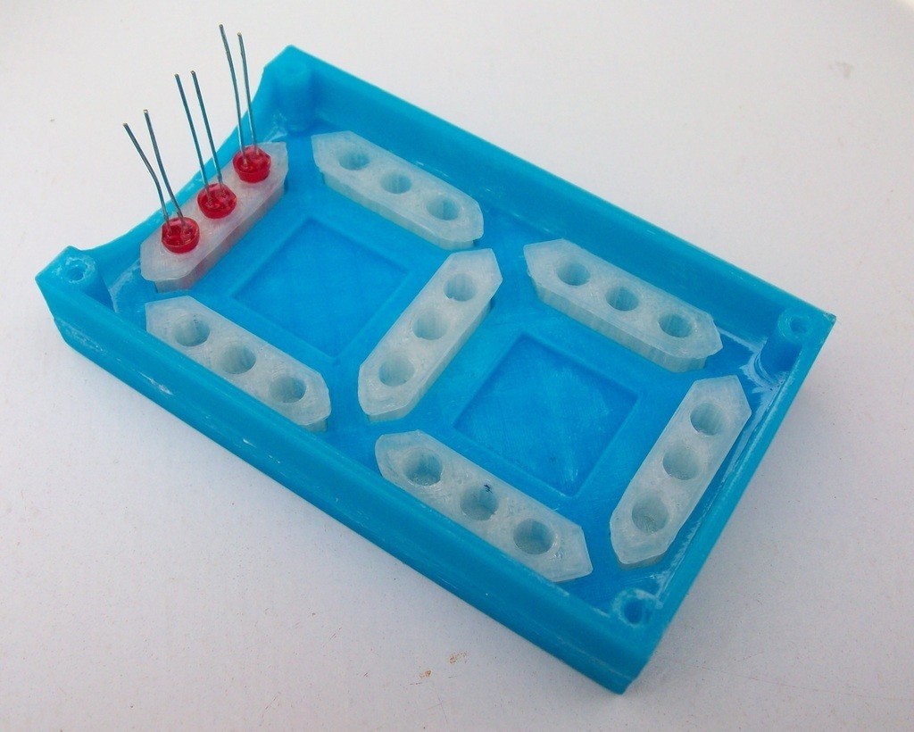 Free STL file Large Seven-Segment Display Sized for 5mm LEDs 🔧・3D print ...