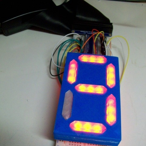 Download free STL file Large Seven-Segment Display Sized for 5mm LEDs ...