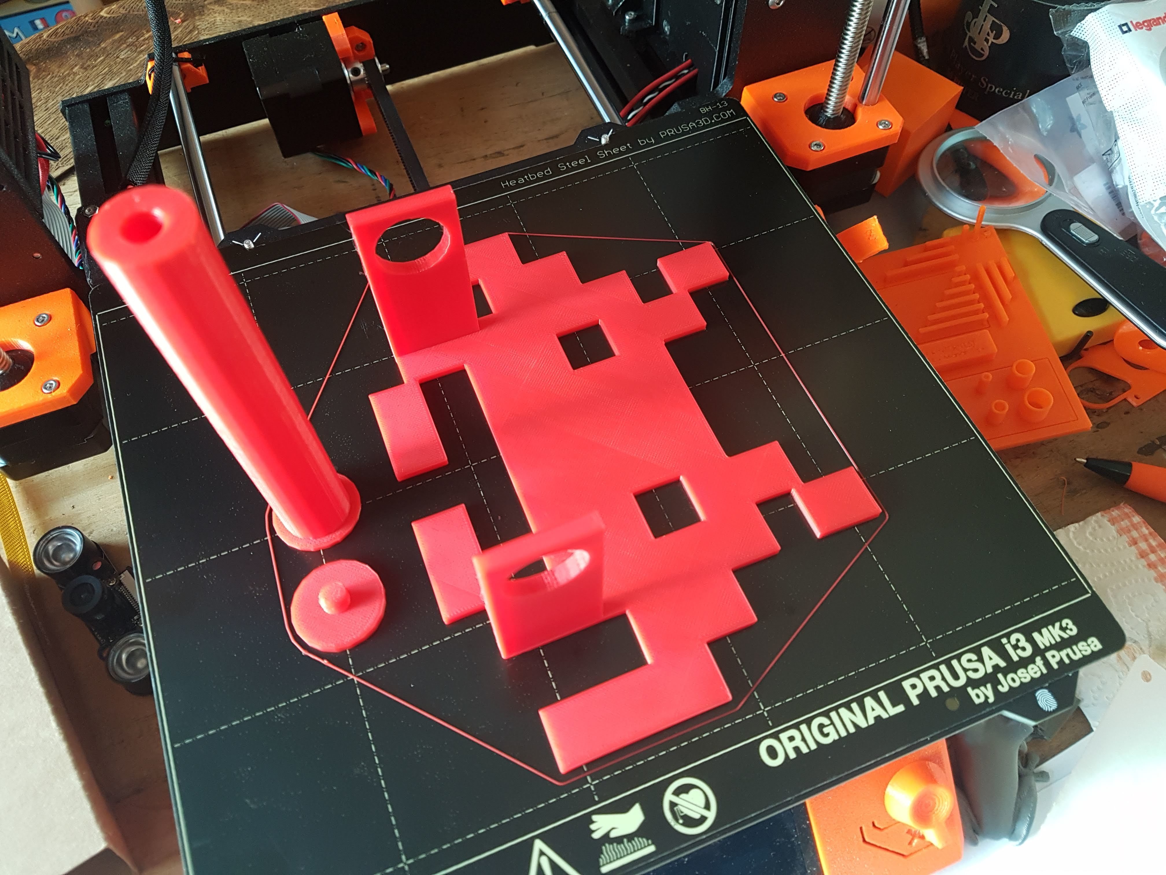 3D printer Space Invader Toilet Paper Holder • made with Prusa I3 MK3 ...