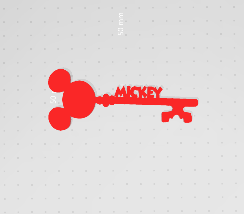 Download STL file Mickey Key Disney Key • 3D print model ・ Cults