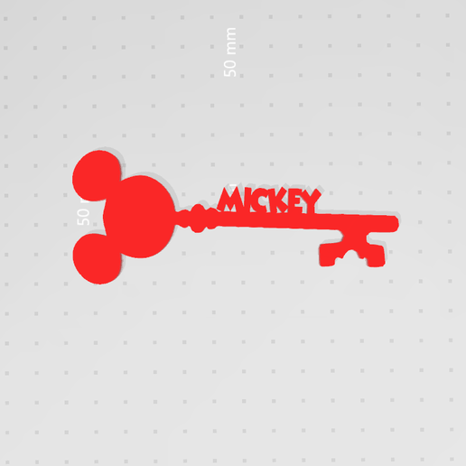 Download STL file Mickey Key Disney Key • 3D print model ・ Cults