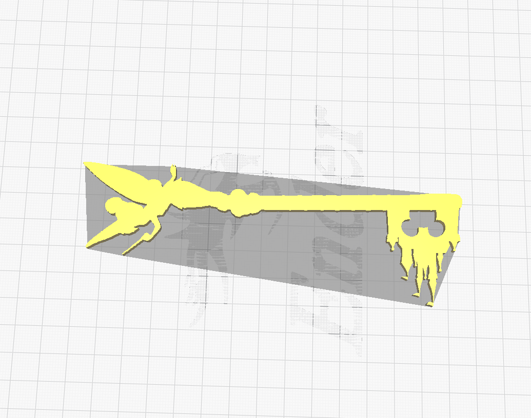 STL file Key Fairy Tinkerbell Key Disney・3D printable model to download ...