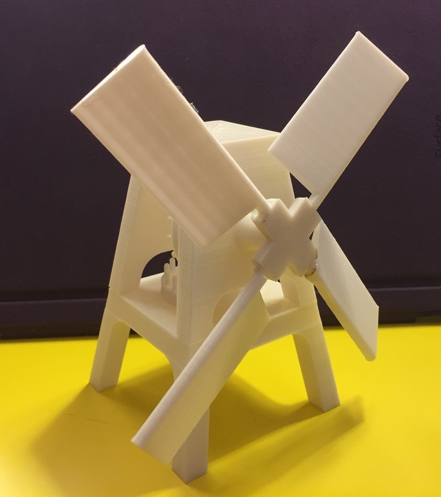 Free STL file Old Style Windmill・Object to download and to 3D print・Cults