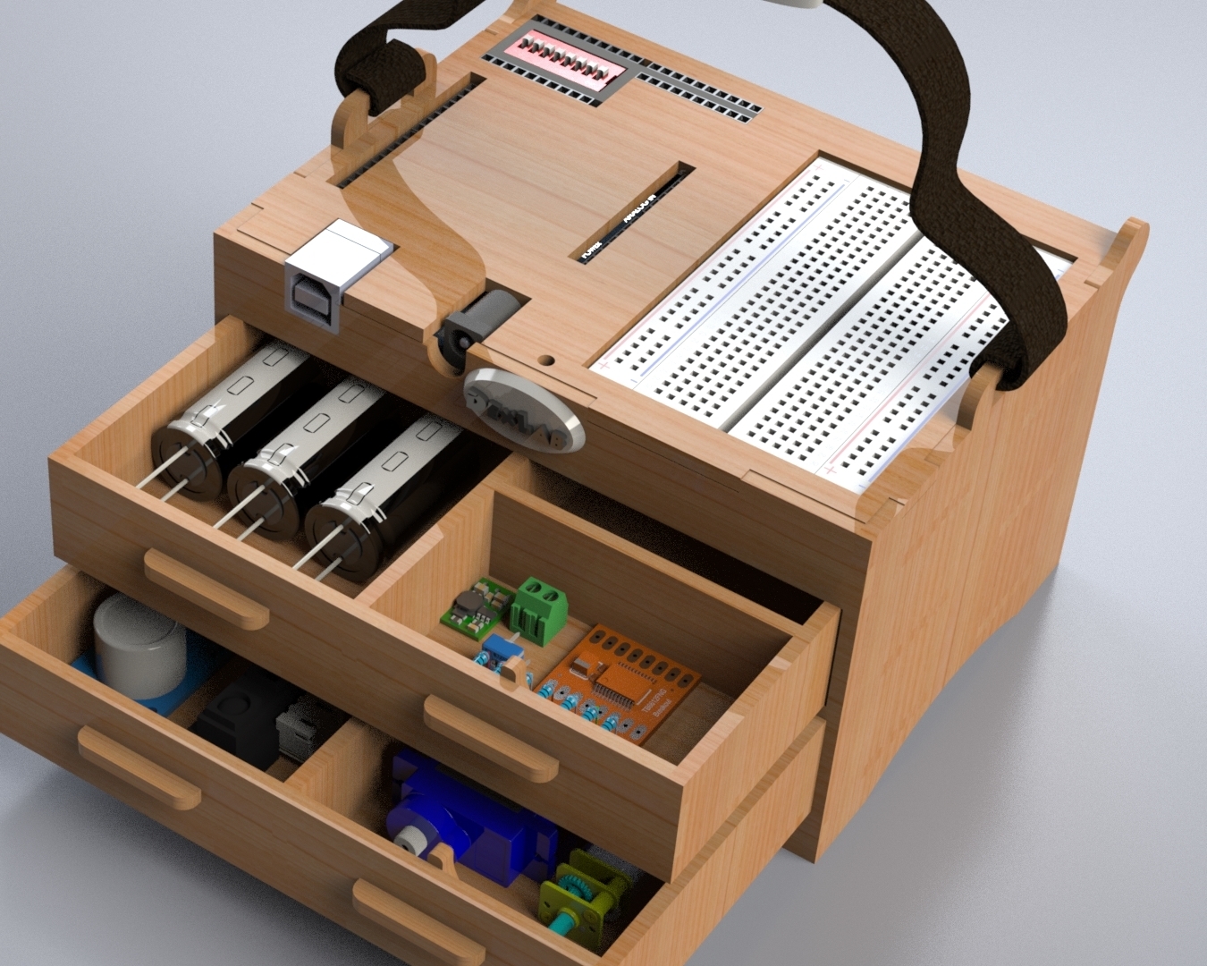 STL file Portable Electronics Laboratory・3D printer model to download・Cults