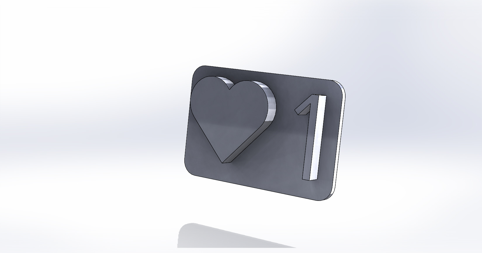 Free STL file Instagram Like Button / Cloud Heart Fridge Magnet・3D ...