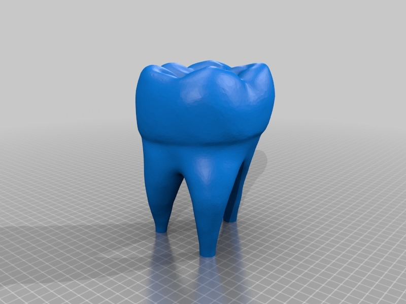Free STL file Tooth Pen Holder | Business Card Holder・3D print object ...