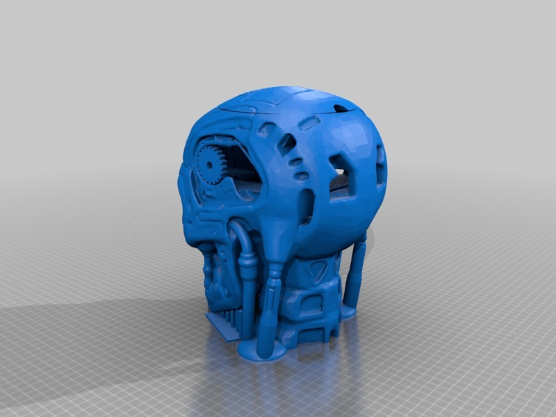 Free STL file TERMINATOR Head with ALEXA Brain - IT's SMART! 🧠・Template ...