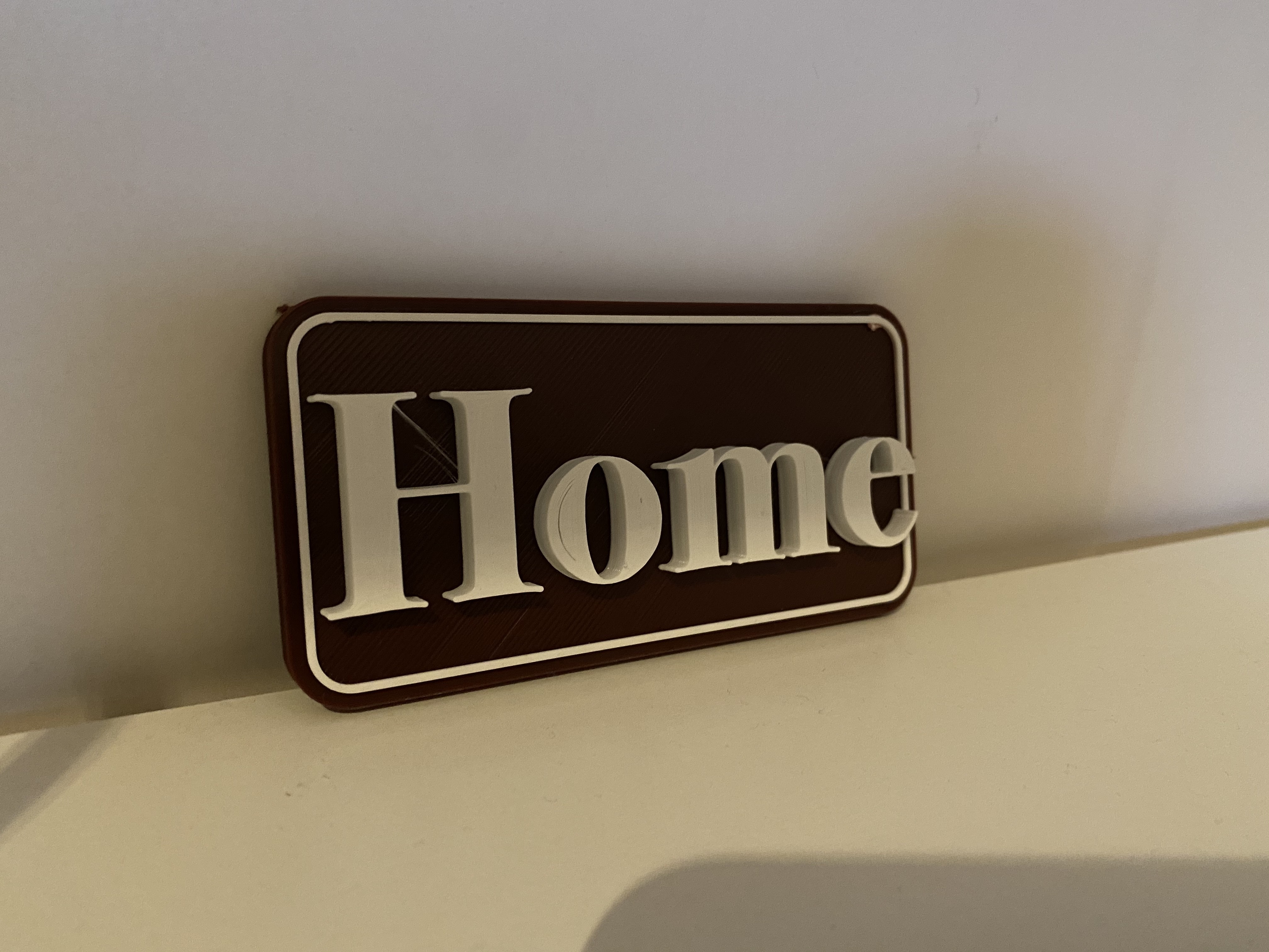 Free STL file Home Sign・Template to download and 3D print・Cults