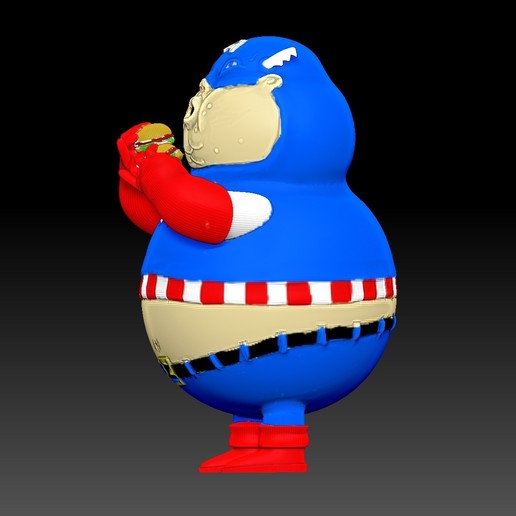 Download STL files Captain "Fat" America ・ Cults