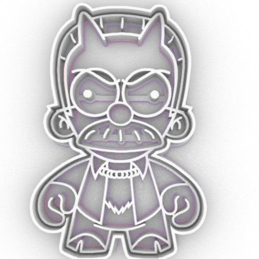 Download STL file Cookie Cut of The simpsons Treehouse of Horror Part 1 ...