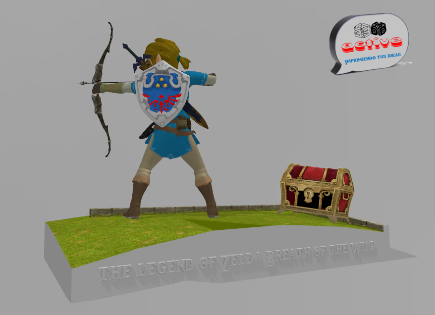 Download STL file Legend of Zelda: Breath of the Wild. Link Archer ...