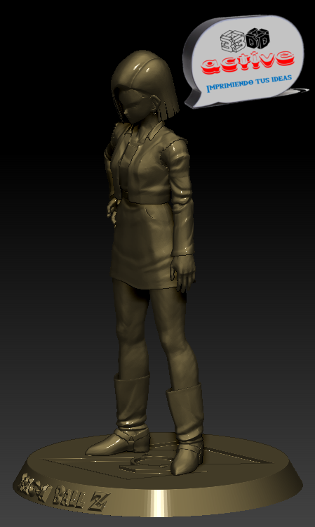 Free STL file Dragon Ball Z - Android No. 18・3D printable model to ...