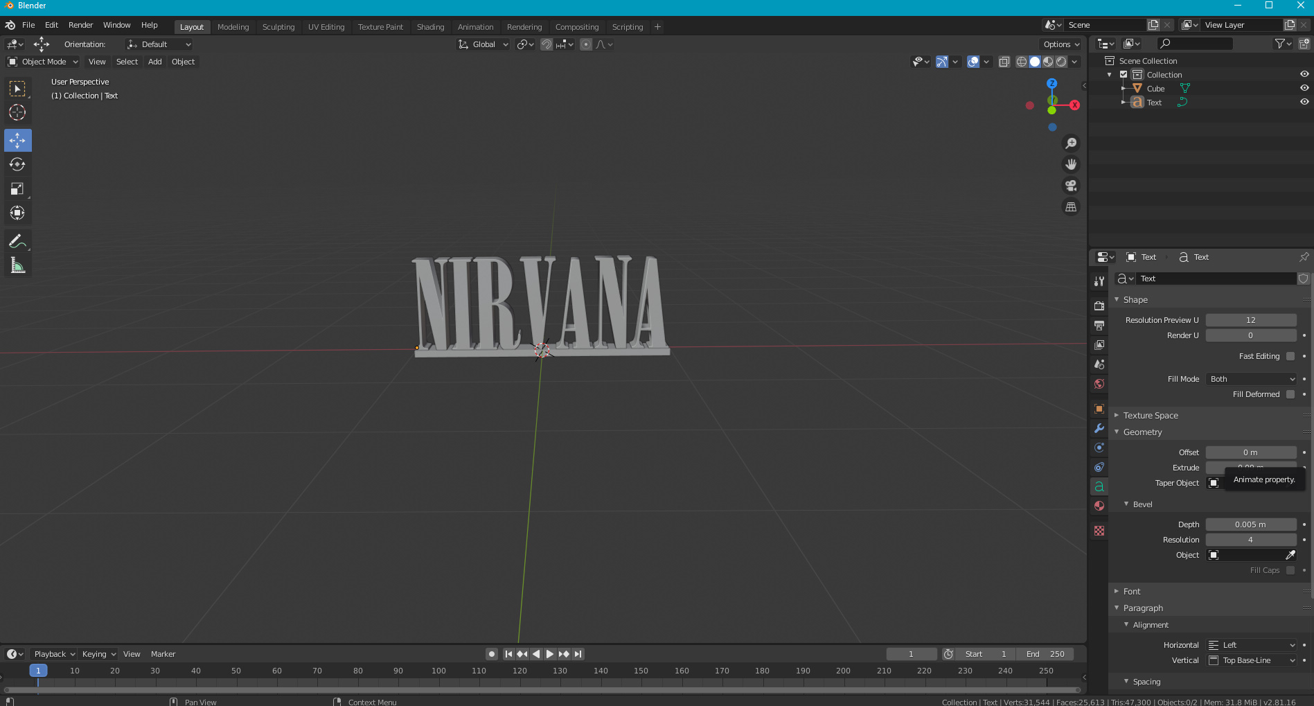 Free 3D file Nirvana Text Logo・3D printable model to download・Cults