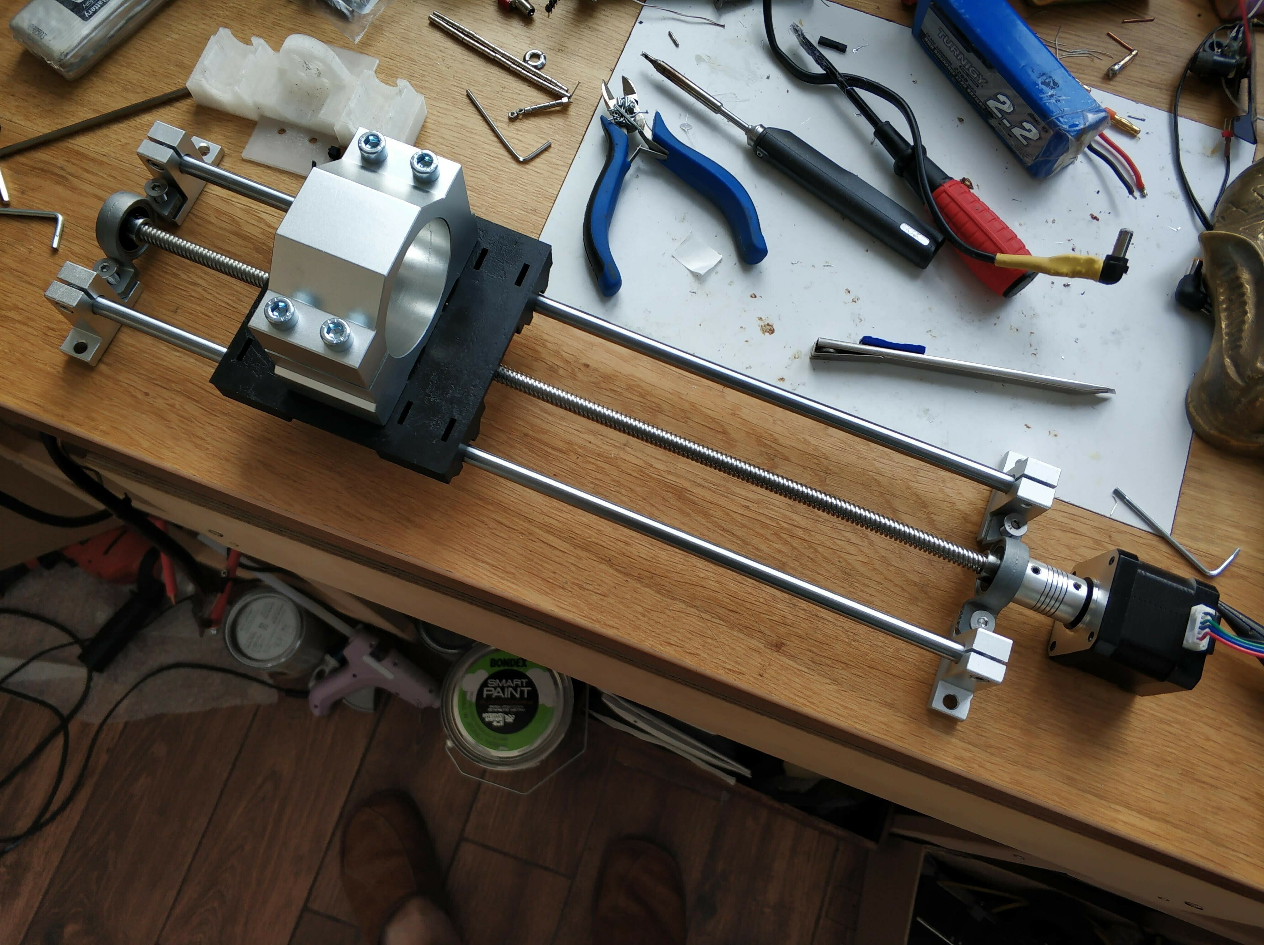 Free 3D file Z Carriage for a 52mm spindle motor 🔧・3D printer design to ...