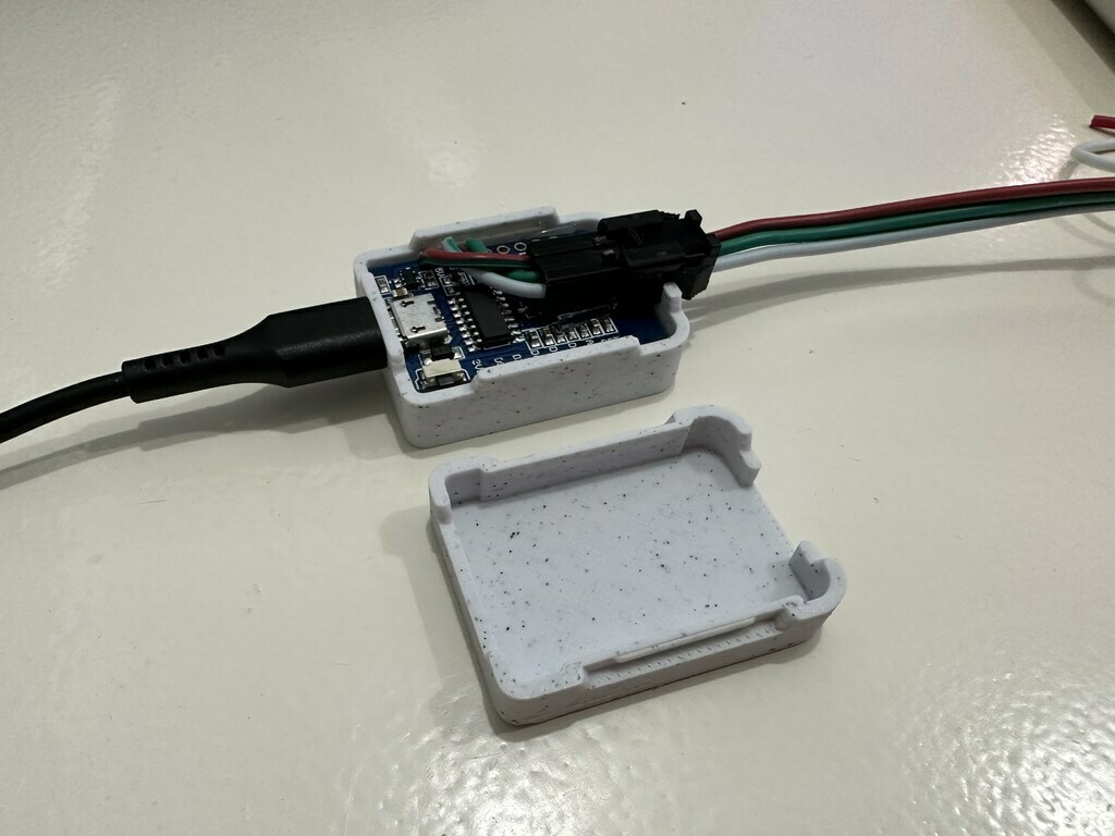 Archivo 3D gratis Wemos D1 mini + LED Strip Case・Modelo para descargar ...