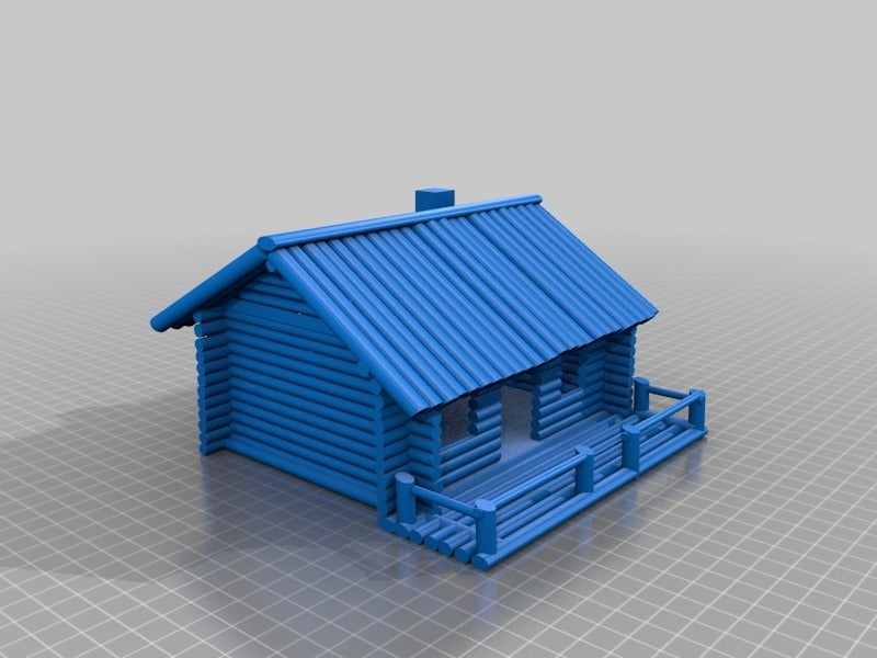 Free STL file Hunting Log Cabin 🧞‍♂️・3D printing template to download・Cults