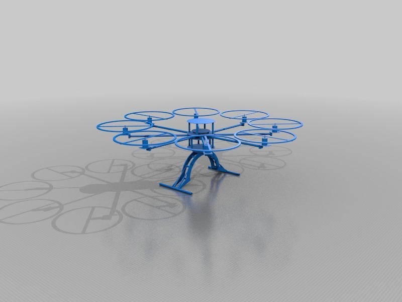 Free STL file OctoCopter design using OpenSCAD・3D printer model to ...