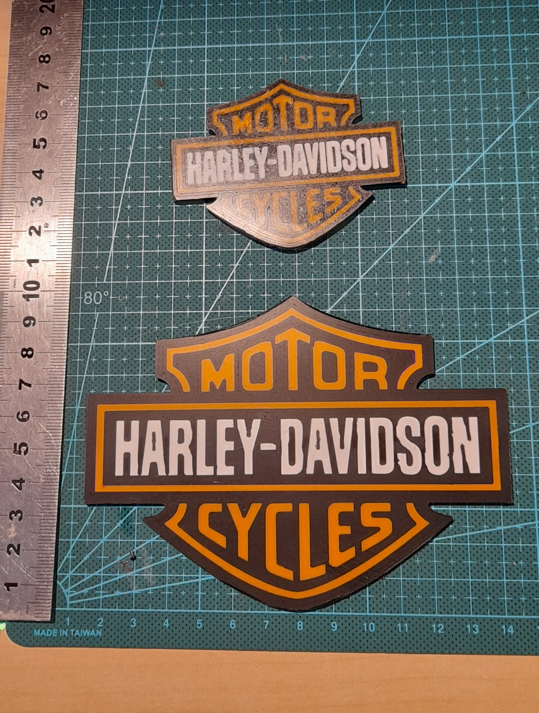 Archivo STL Harley Davidson Logo Multicolor 🏍️・Modelo de impresión 3D ...