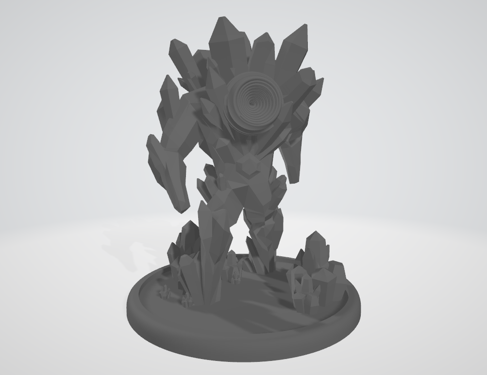 Free STL file Rune Crystal Golem (Custom from ClayRade Crystal Golem ...