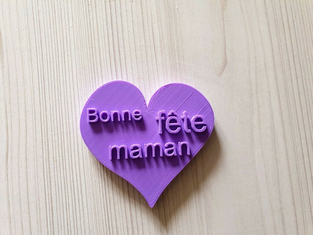 Free 3D file Bonne fête maman (Happy Mothers' Day)・3D print design to ...