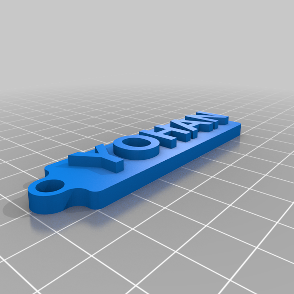 Fichier 3D gratuit Porte clé prénom Yohan・Modèle pour impression 3D à ...