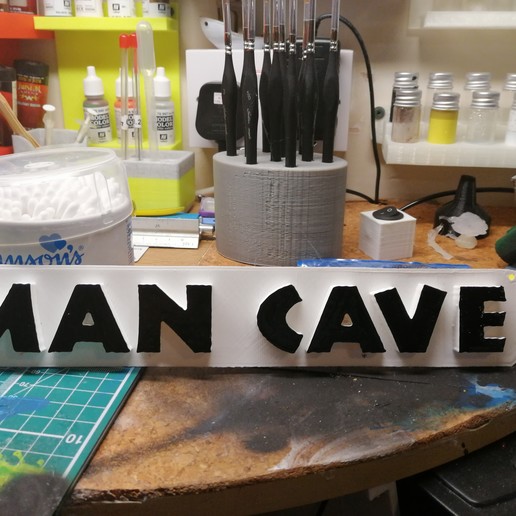Download free 3D printing files Man Cave Sign ・ Cults