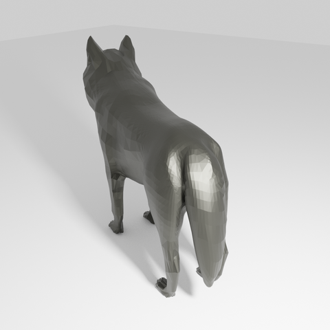 Download 3D printing models Low Poly Wolf ・ Cults