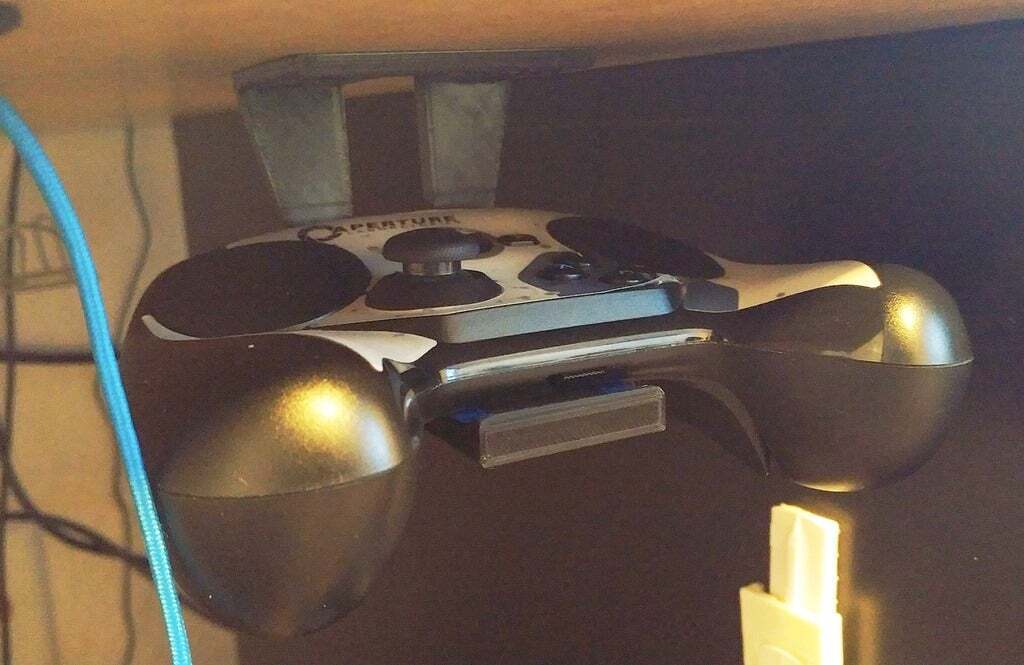 Free STL file Controller under desk holder hook 🪝・3D printing template ...